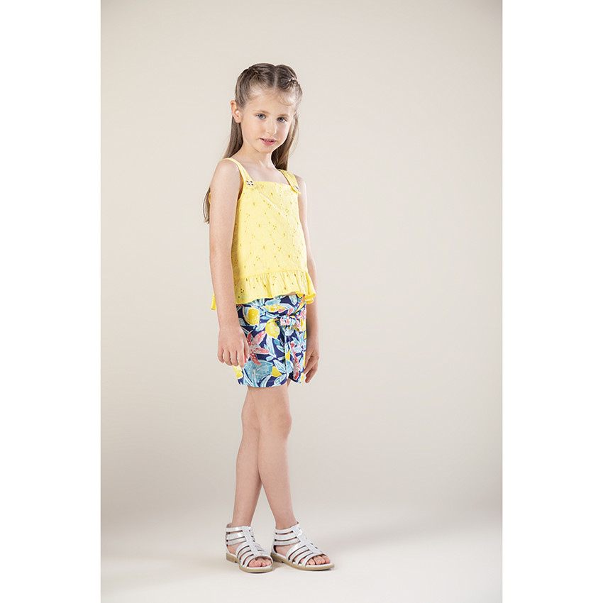 Short en toile imprimé all-over | Orchestra