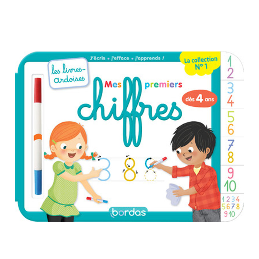 Livre ardoise Mes premiers chiffres | Bordas