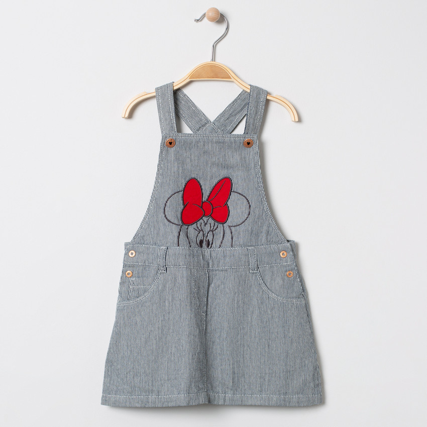 Robe salopette à rayures motif Minnie Disney | Orchestra
