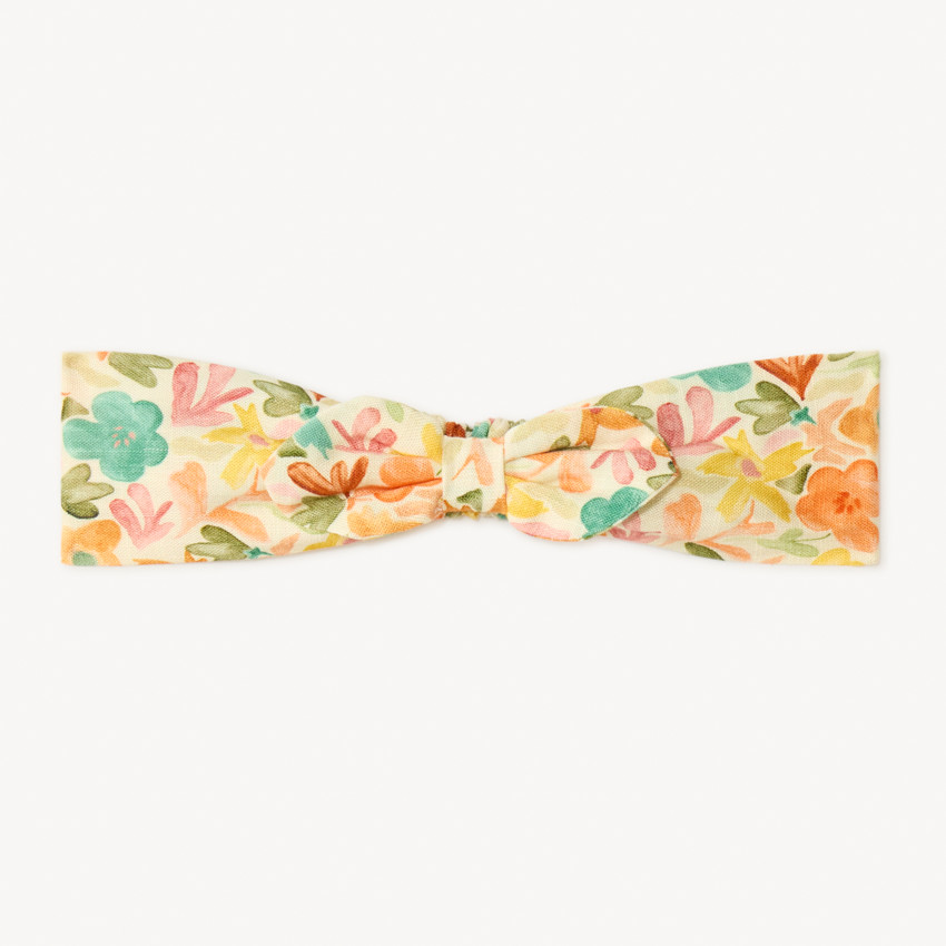 Bandeau effet noué imprimé fleurs pour bébé fille | Orchestra