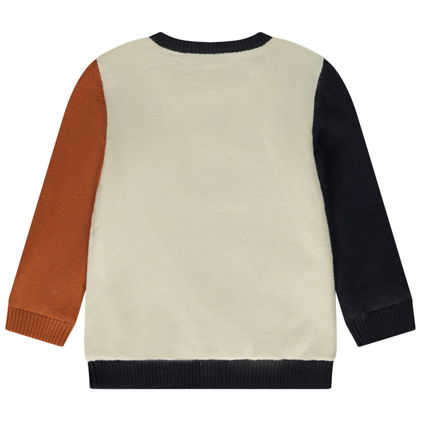 Pull effet color block print ours pour bébé garçon | Orchestra