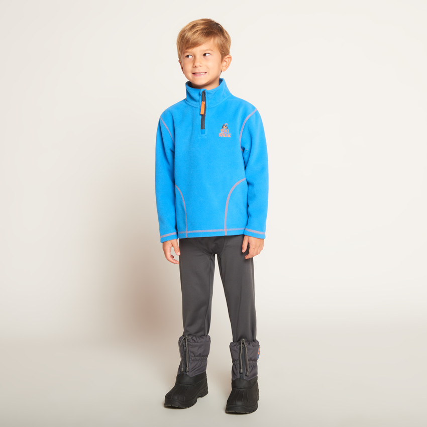 Caleçon de ski uni gris pour garçon | Orchestra