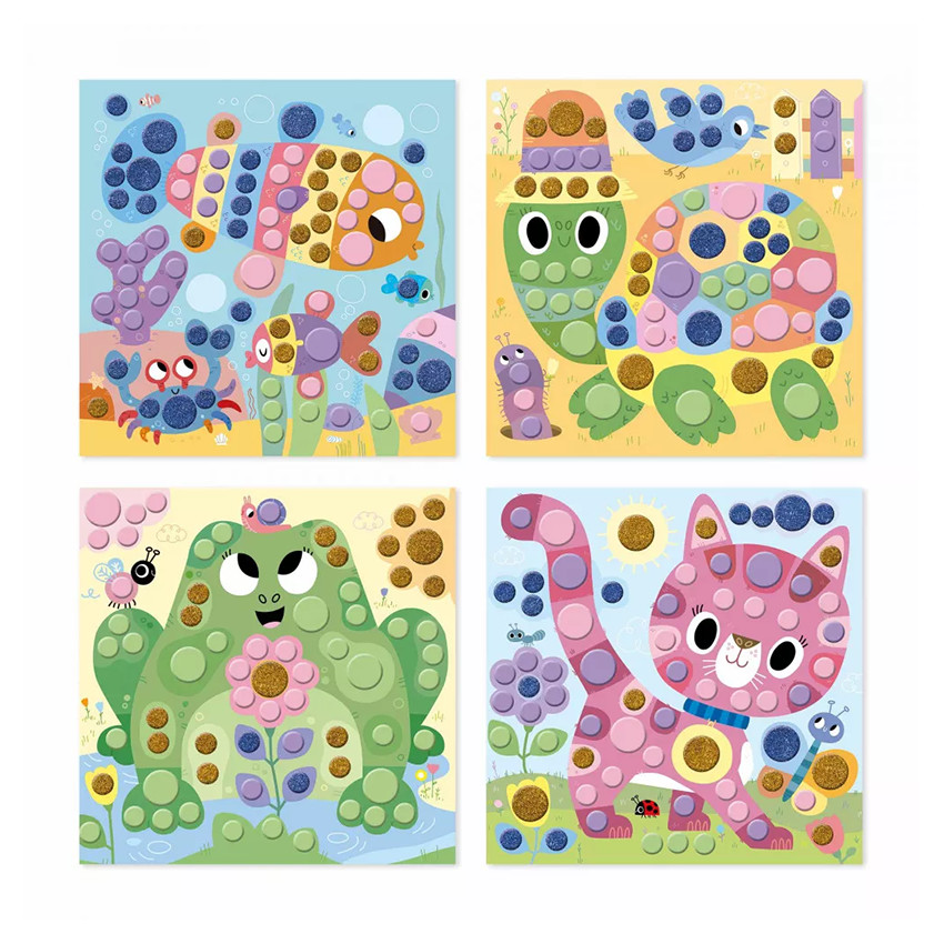 Coffret créatif gommettes rondes | Janod