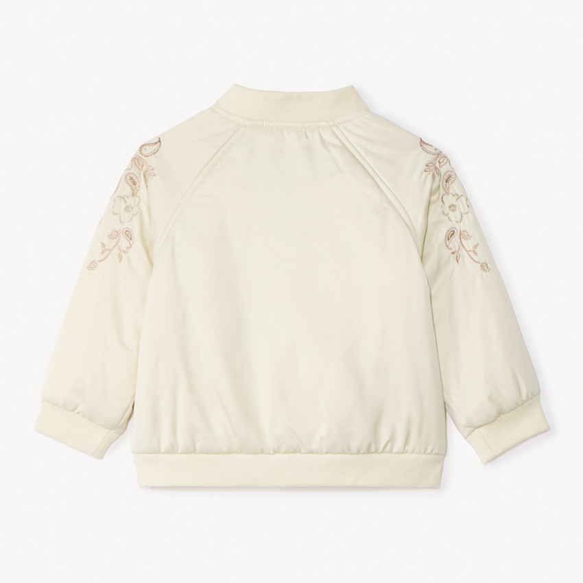 Bombers satiné à broderies cachemire pour bébé fille | Orchestra